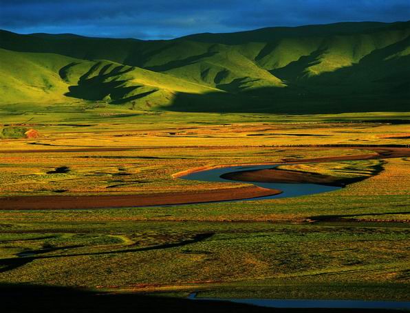 Premier boucle du fleuve Jaune à Tangke
