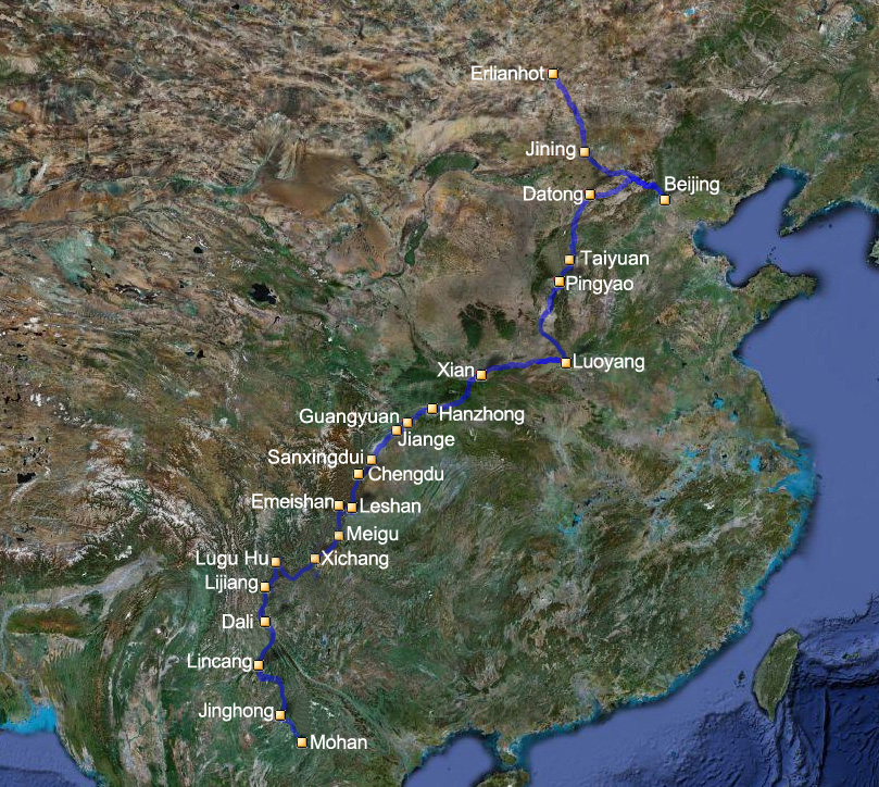 Voyage en Chine en self drive: Laos- Yun'nan - Sichuan- Beijing -Mongolie